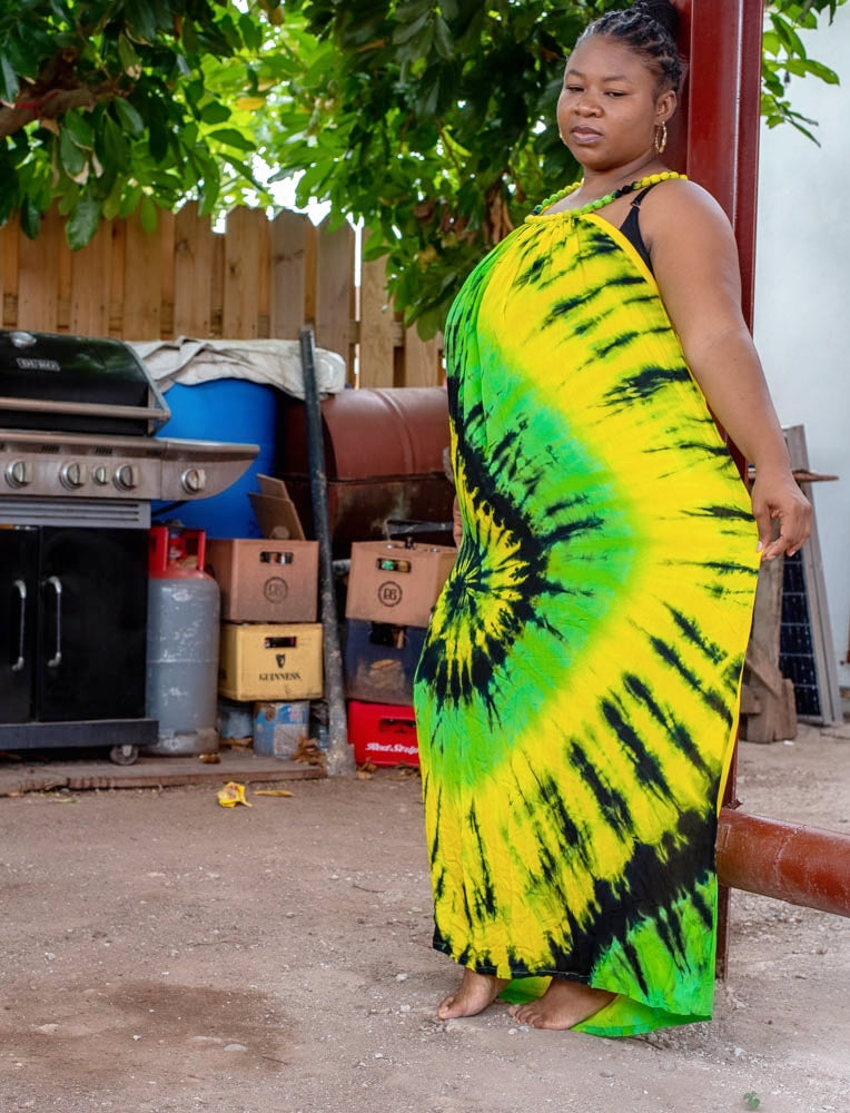 Bead Neck Tye And Dye Dress