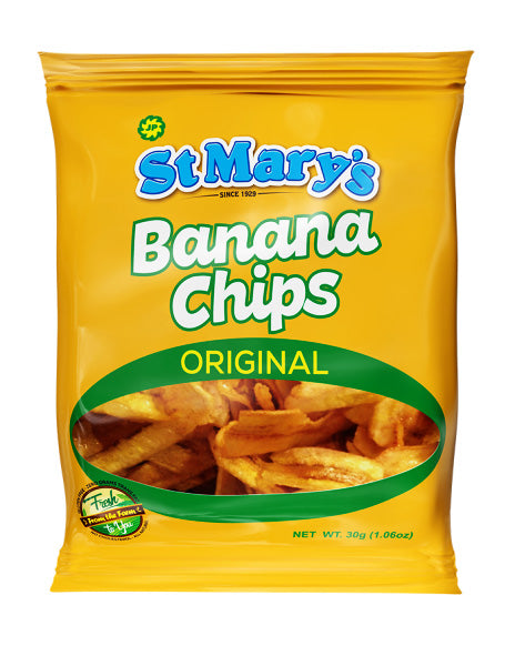 St Marys Banana chips 30g set of 3