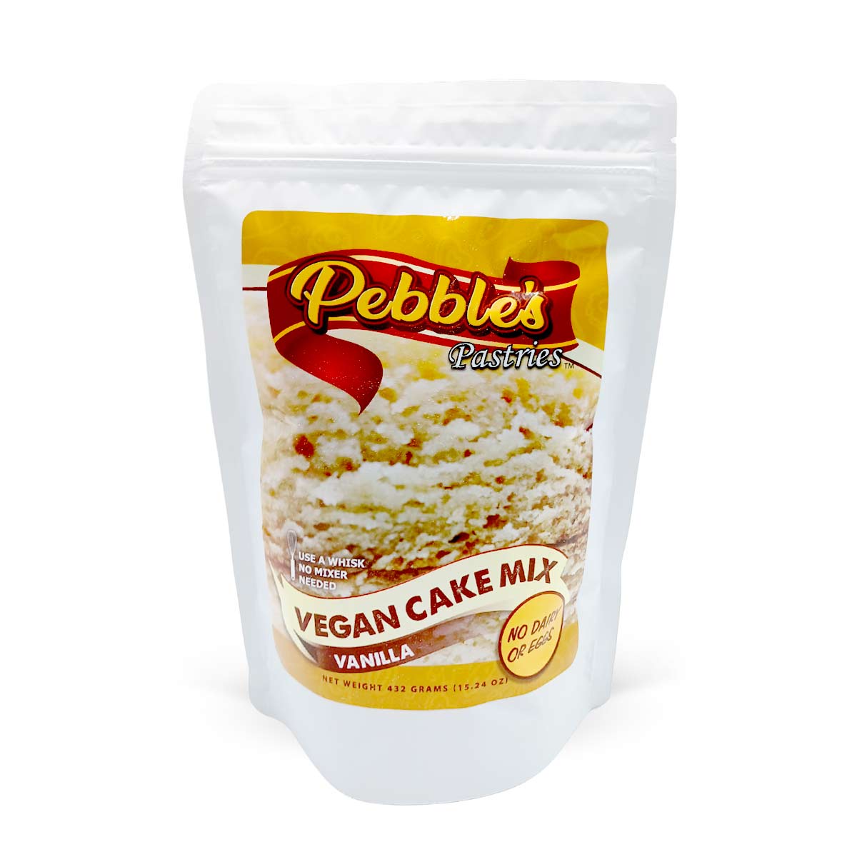 Pebbles Pastries Vegan Vanilla Cake Mix, 432g