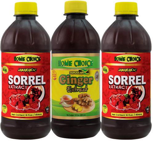 Home Choice Ginger and Sorrel Extract Pack 3 Units – Sweet Jamaica Shopping