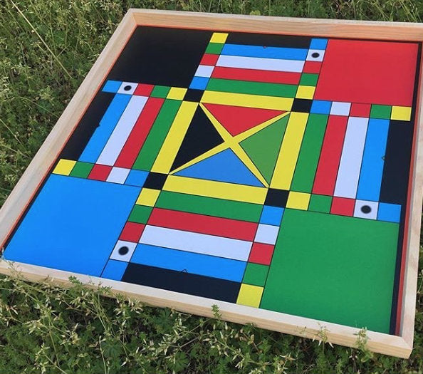 Jamaican Ludo Board + Checkers lrg